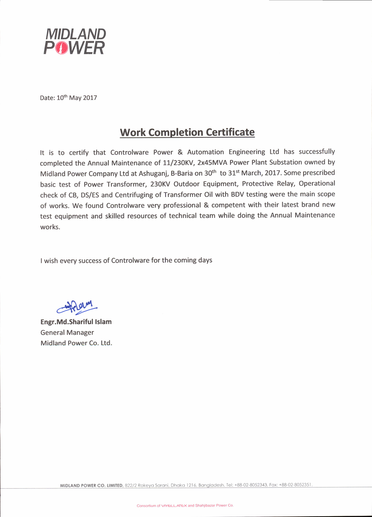 Certification – Controlware